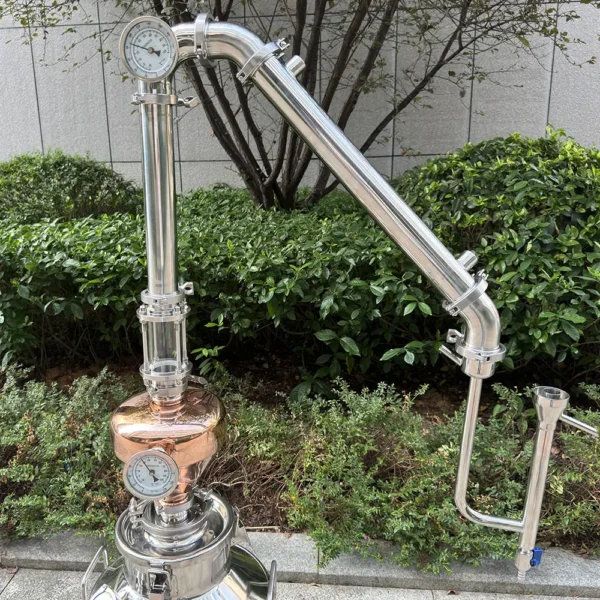 30L 2-inch pot still column with sight glass - Distila-High Supplies
